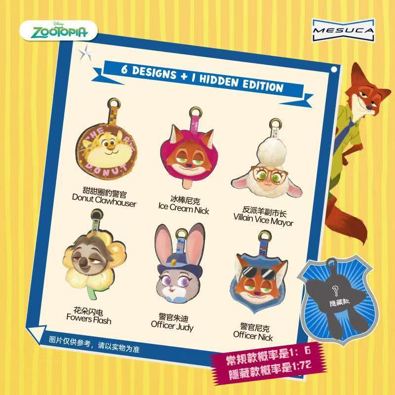Zootopia Plush Keychain Blind-Box LuminaToyz – Anime Otaku Hobby