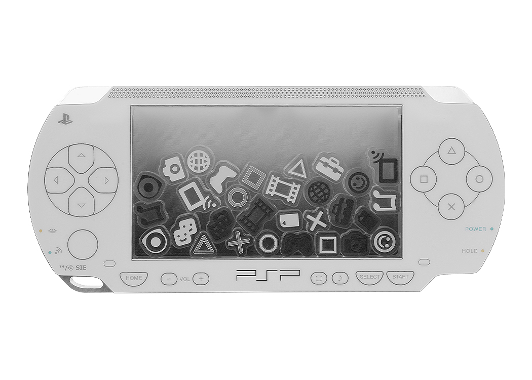 PSP™ (PlayStation™Portable) Rattle Acrylic Stand: White Ver.GOOD SMILE ...