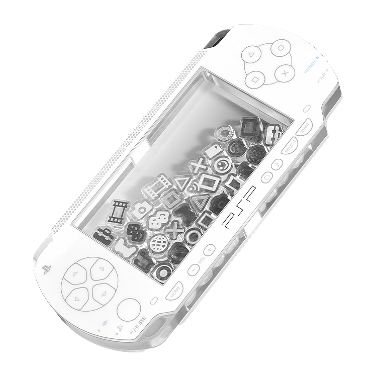 PSP™ (PlayStation™Portable) Rattle Acrylic Stand: White Ver.GOOD SMILE ...