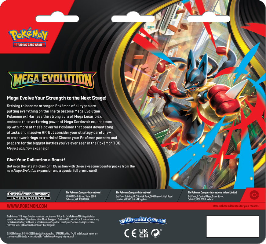 Pokémon TCG: Mega Evolution Base Set 3 Pack Blister – Anime Otaku Hobby